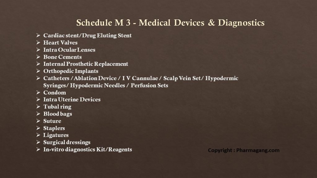 Schedule M3 GMP Medical Devices And Diagnostics, Drugs And Cosmetics ...